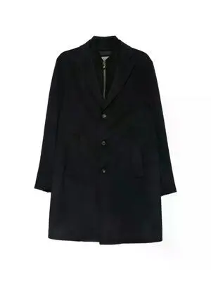 Corneliani Layered Single-breasted Coat - Blue