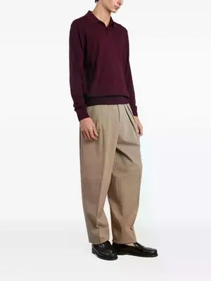 PT TORINO Pleated Straight-leg Trousers