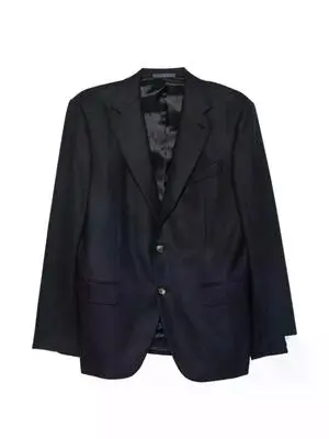 Caruso Single-breasted Notch-lapels Blazer - Blue