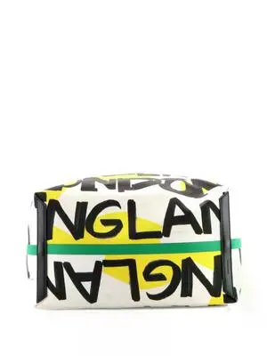 Burberry Reversible Graffiti Giant Printed Canvas Xl Tote Bag
