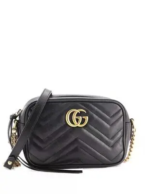 Gucci Gg Marmont Shoulder Bag Matelasse Leather Mini Crossbody Bag