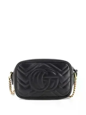 Gucci Gg Marmont Shoulder Bag Matelasse Leather Mini Crossbody Bag