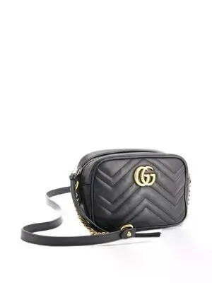 Gucci Gg Marmont Shoulder Bag Matelasse Leather Mini Crossbody Bag