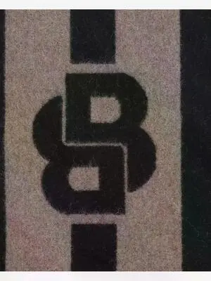 BOSS Logo-print Striped Scarf