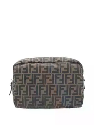 Fendi 2020s Ff Zucca Pouch - Brown