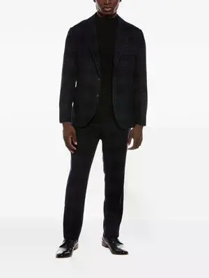 Brunello Cucinelli Check-pattern Single-breasted Suit - Blue