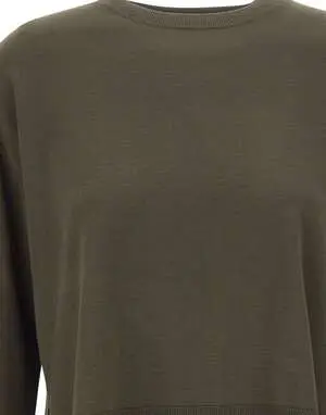 KAOS Side-slit Crewneck Sweater