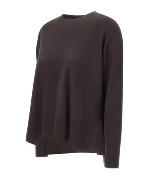 KAOS Side-slit Crewneck Sweater