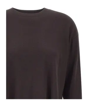 KAOS Side-slit Crewneck Sweater
