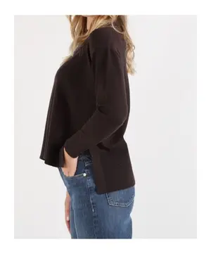 KAOS Side-slit Crewneck Sweater