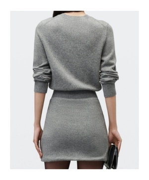Alexander Wang Pre-styled Tied Sleeve Cardigan Dress - Ash-grey