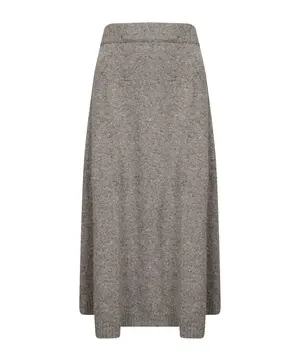 Max Mara Wkdaloa Flared Midi Tweed Skirt - Gray
