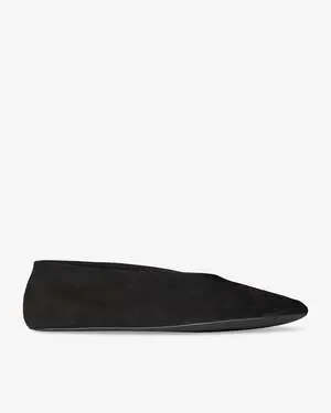 THE ROW Stella Slippers - Black