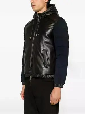 THE JACK LEATHERS Gioele Mix Reversible Hooded Jacket