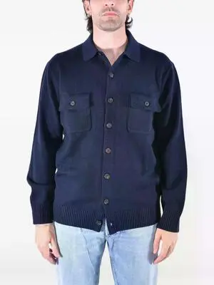 KANGRA Button-up Flap-pocket Jacket - Blue