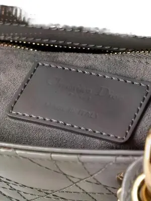 Dior Lady Bag Cannage Quilt Patent Small Satchel