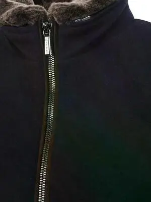 MOORER Fur-trim Zip-up Jacket