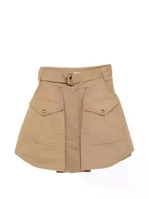 Zimmermann Belted Cargo-pocket Mini Skirt