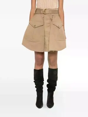 Zimmermann Belted Cargo-pocket Mini Skirt