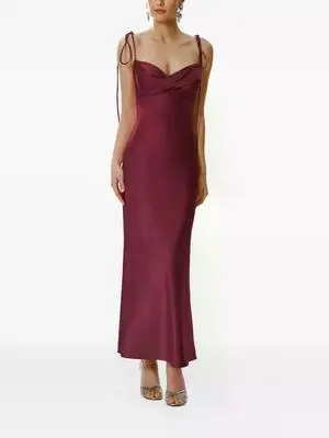 FRAMBOISE Darren Twist-detail Maxi Dress