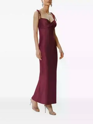 FRAMBOISE Darren Twist-detail Maxi Dress