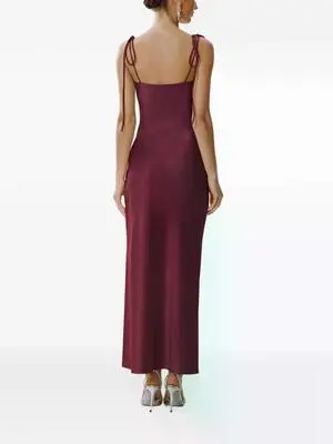 FRAMBOISE Darren Twist-detail Maxi Dress