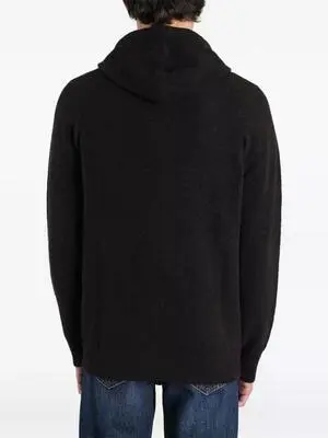 ROBERTO COLLINA Zip-up Knit Hoodie
