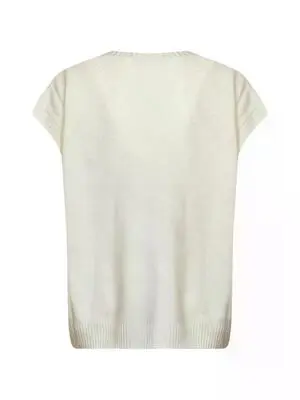 KAOS Sequin-embellished V-neck Sweater - Neutrals