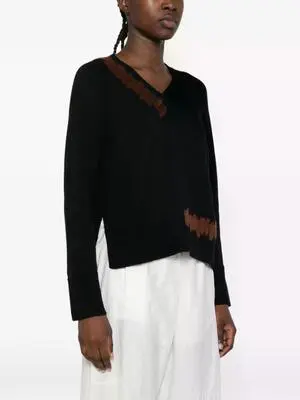 SCAGLIONE V-neck Raglan-sleeve Sweater