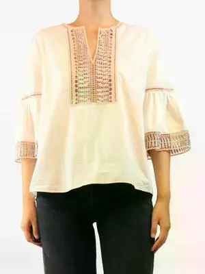 TEMPERLEY LONDON Embroidered Tiered-sleeve Blouse