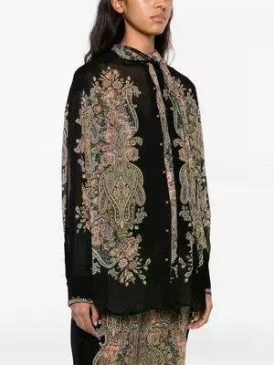 Zimmermann Clash Pussy-bow-collar Shirt