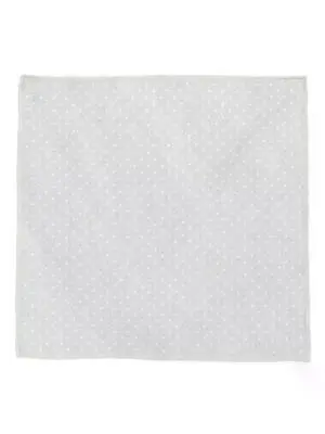 Eleventy Polka-dot Pocket Square - Grey