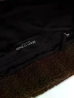 Marc O'polo Logo-embroidered Shearling-texture Tote Bag