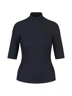 MARCCAIN High-neck Elbow-sleeve T-shirt - Black