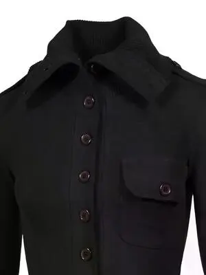 GREG ROSS High-collar Flap-pocket Bodysuit