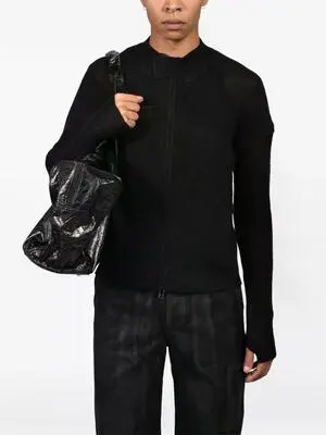 EPHMRL Crack-effect Leather Duffel Bag