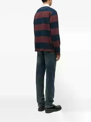 Samsøe Samsøe Sakevin Striped Long-sleeve Polo Shirt