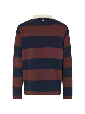 Samsøe Samsøe Sakevin Striped Long-sleeve Polo Shirt