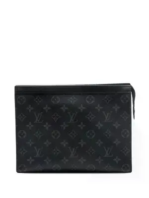 LOUIS VUITTON 2020 Monogram Eclipse Pochette Voyage Mm Clutch Bag