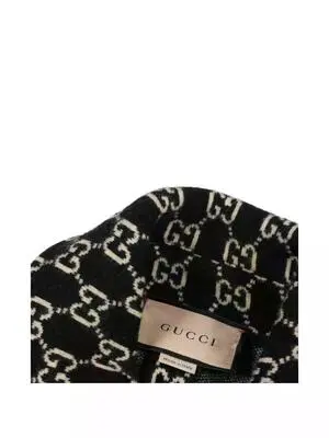 Gucci Gg Supreme-jacquard Cape Coat