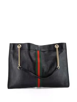 Gucci Rajah Chain Leather Large Tote Bag