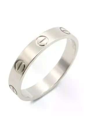 Cartier 2010s Mini Love Ring - Silver