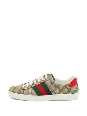 Gucci Ace Gg Supreme Bees Sneakers - Neutrals