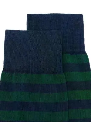 MC2 SAINT BARTH Striped Ribbed-trim Socks