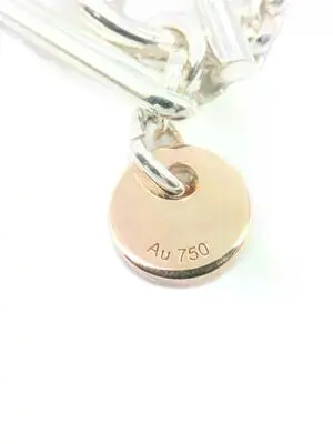 Hermès 2010s Pm Ex-libris Necklace - Silver