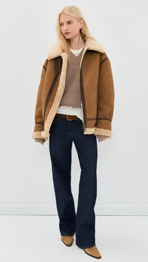 DUNST B-3 Faux Suede Jacket