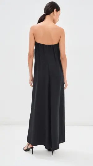 Sablyn Arden Strapless Silk Maxi Dress