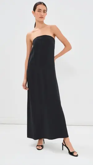 Sablyn Arden Strapless Silk Maxi Dress