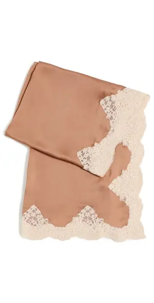 Zimmermann Lace Silk Stole Shawl - Blush