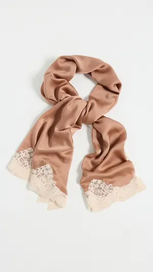 Zimmermann Lace Silk Stole Shawl